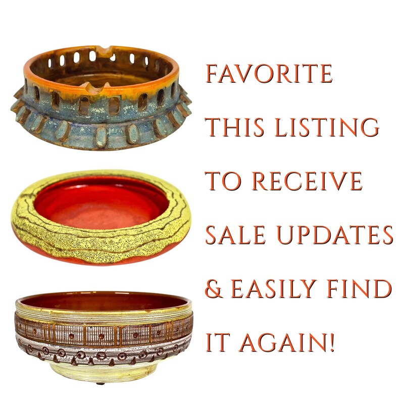 1960's Bitossi Trinket Box in Orange and Gold by Aldo Londi for ...