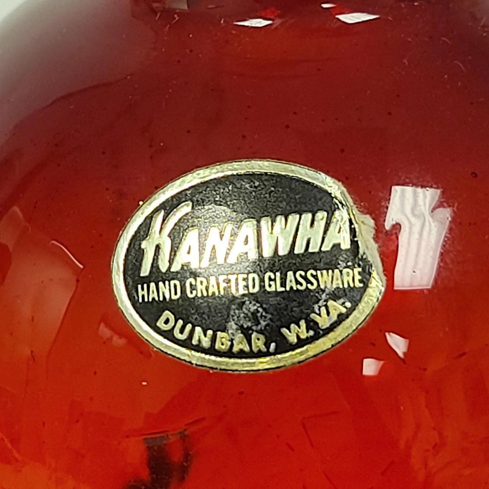 1960's Vintage Decanter in Dimple-crackle Red Glass - Etsy