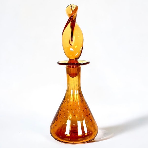 Amber Glass Decanter - Etsy