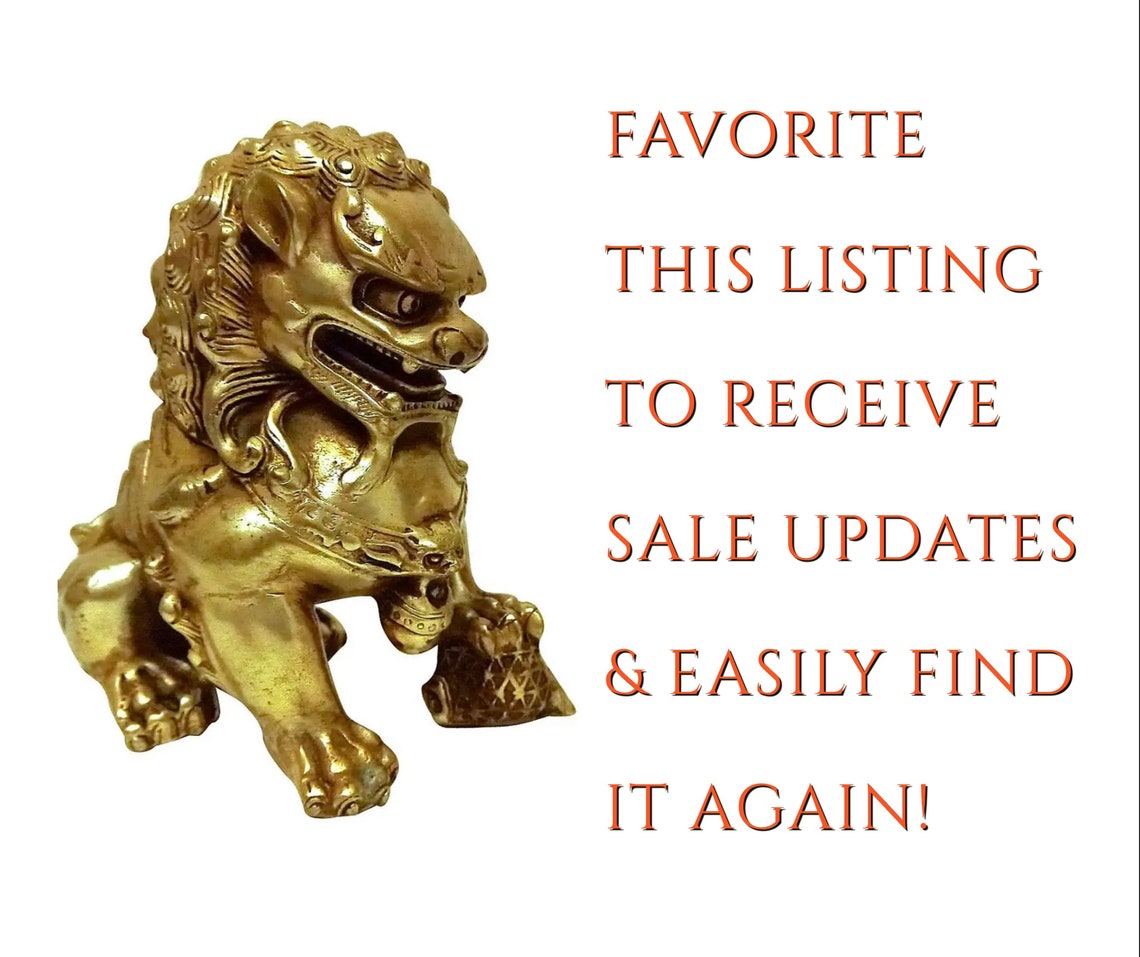 Vintage Wooden Foo Dogs - A Pair, Highly Detailed & Hand Carved ...