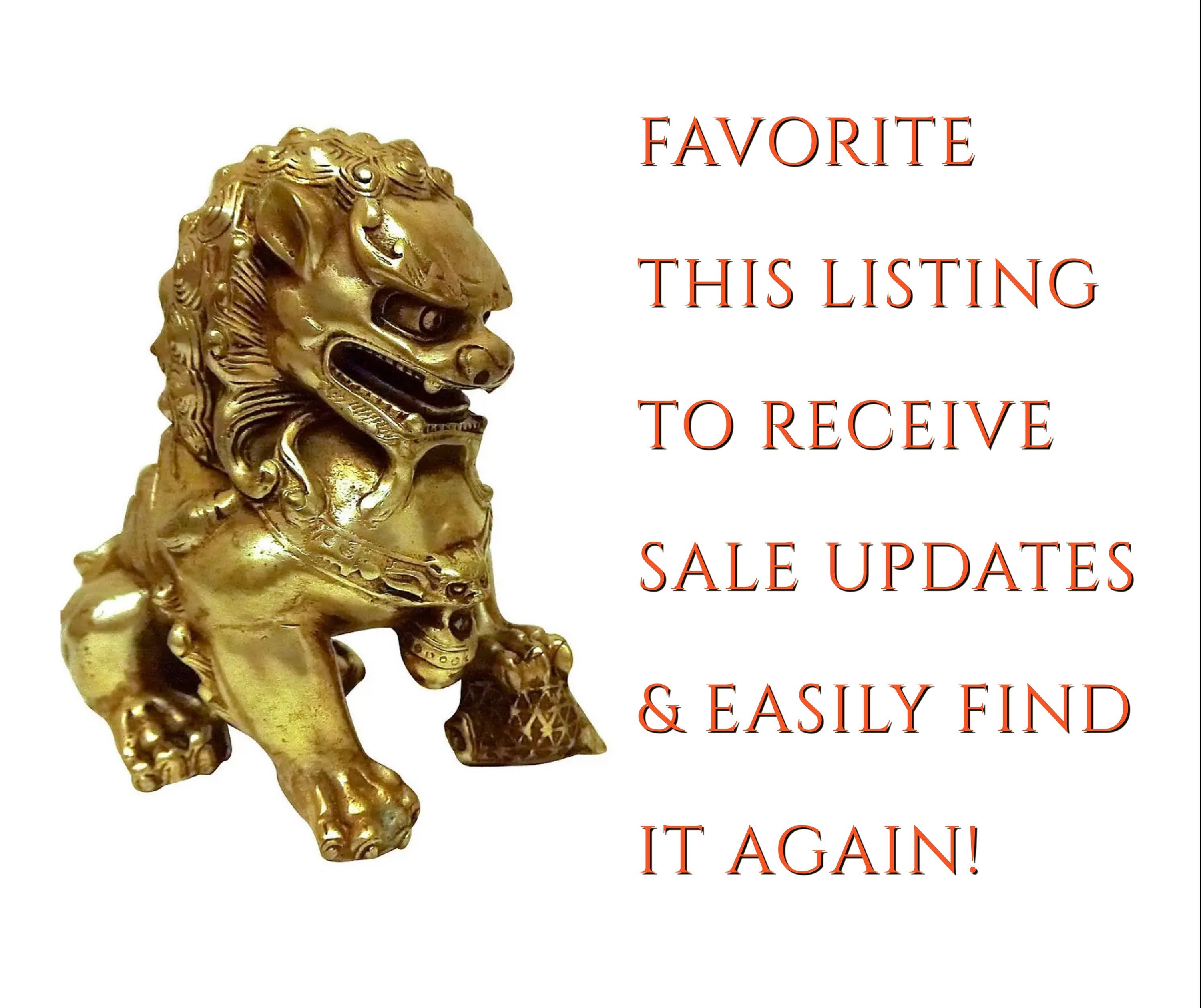 Vintage Wooden Foo Dogs - A Pair, Highly Detailed & Hand Carved ...