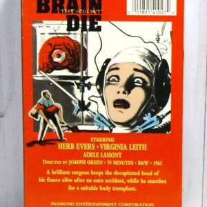 The Brain That Wouldn't Die Vhs - Etsy