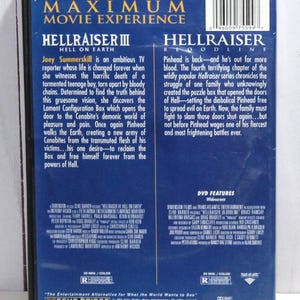 Hellraiser DVD - Etsy