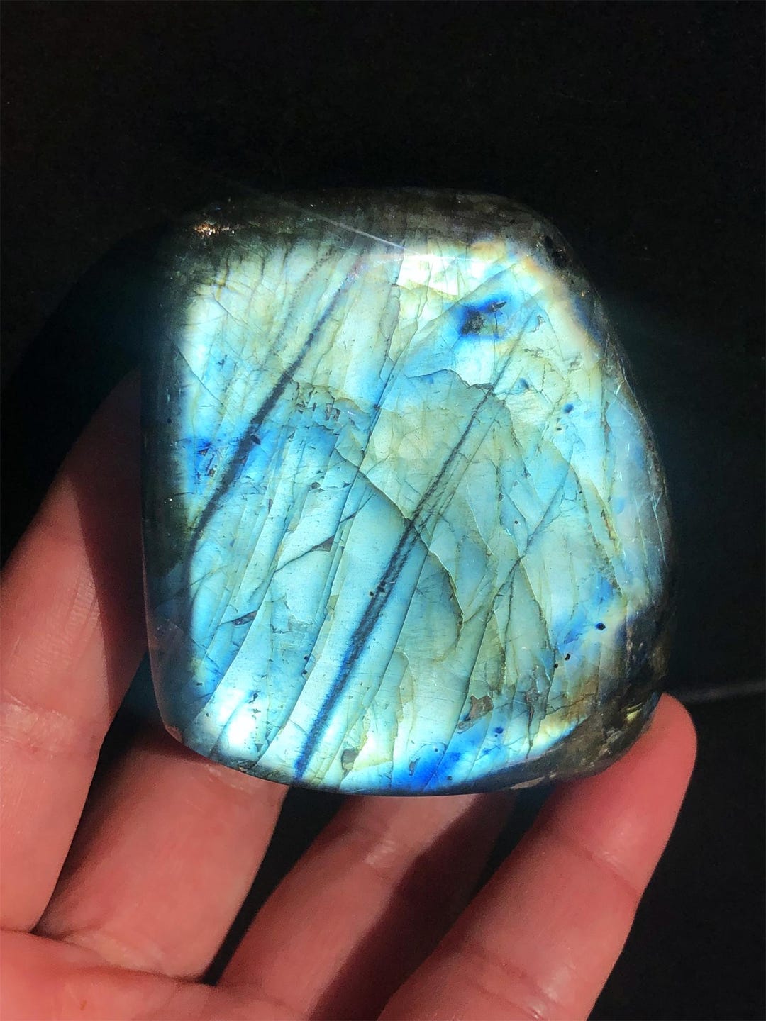Exceptional Spectrolite Labradorite - Double-sided Ultra Flash ...