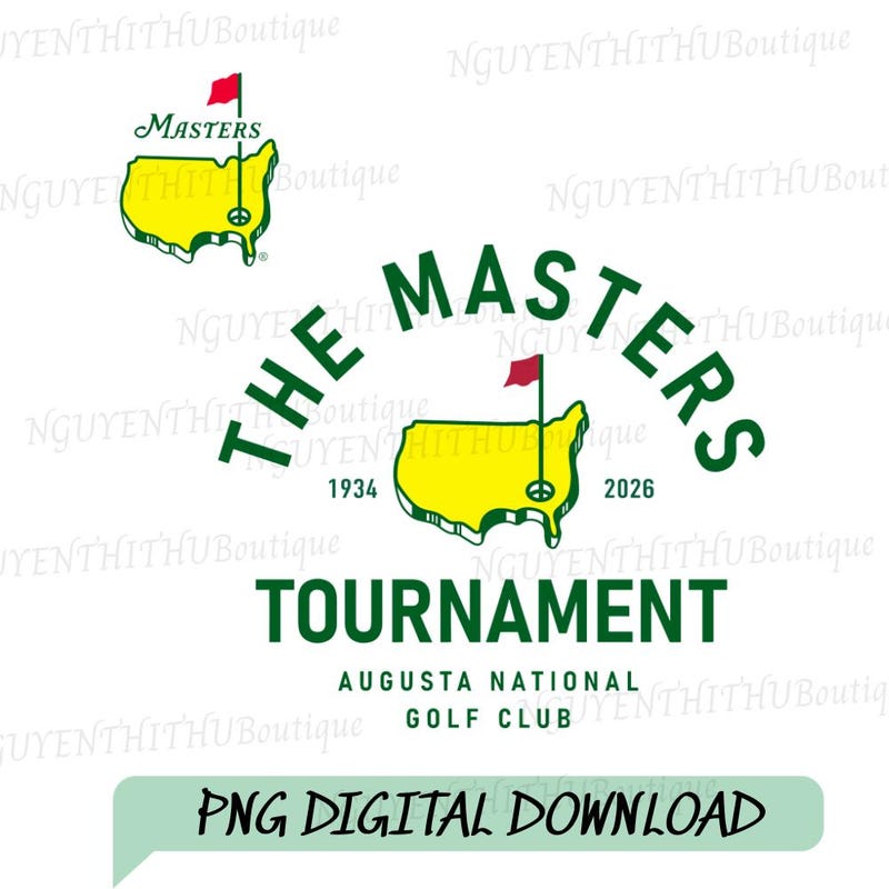 Masters Golf Logo Svg - Etsy
