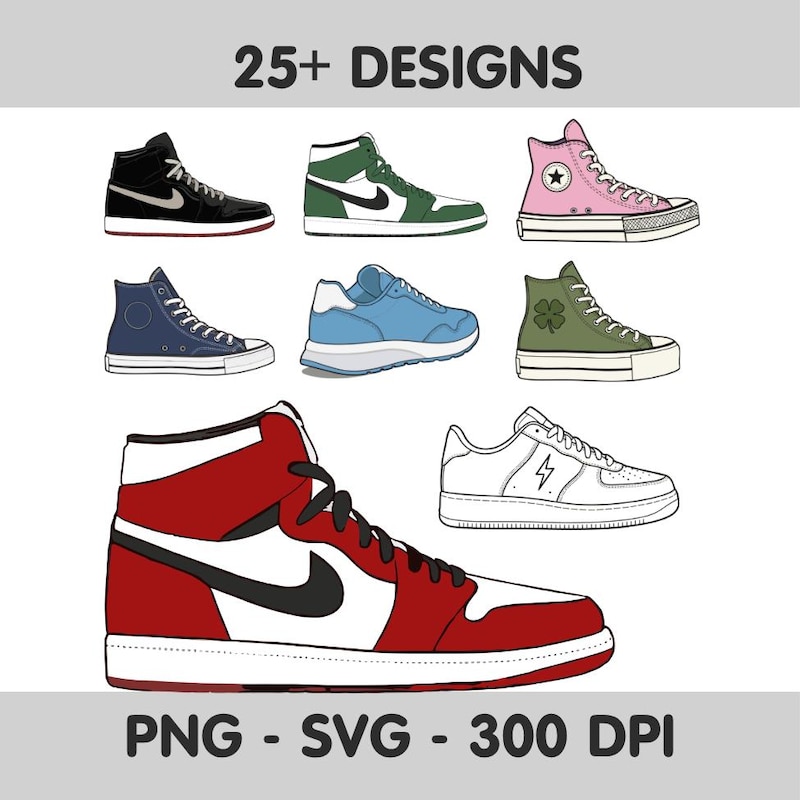 Nike Shoes Digital Wall Art - Etsy