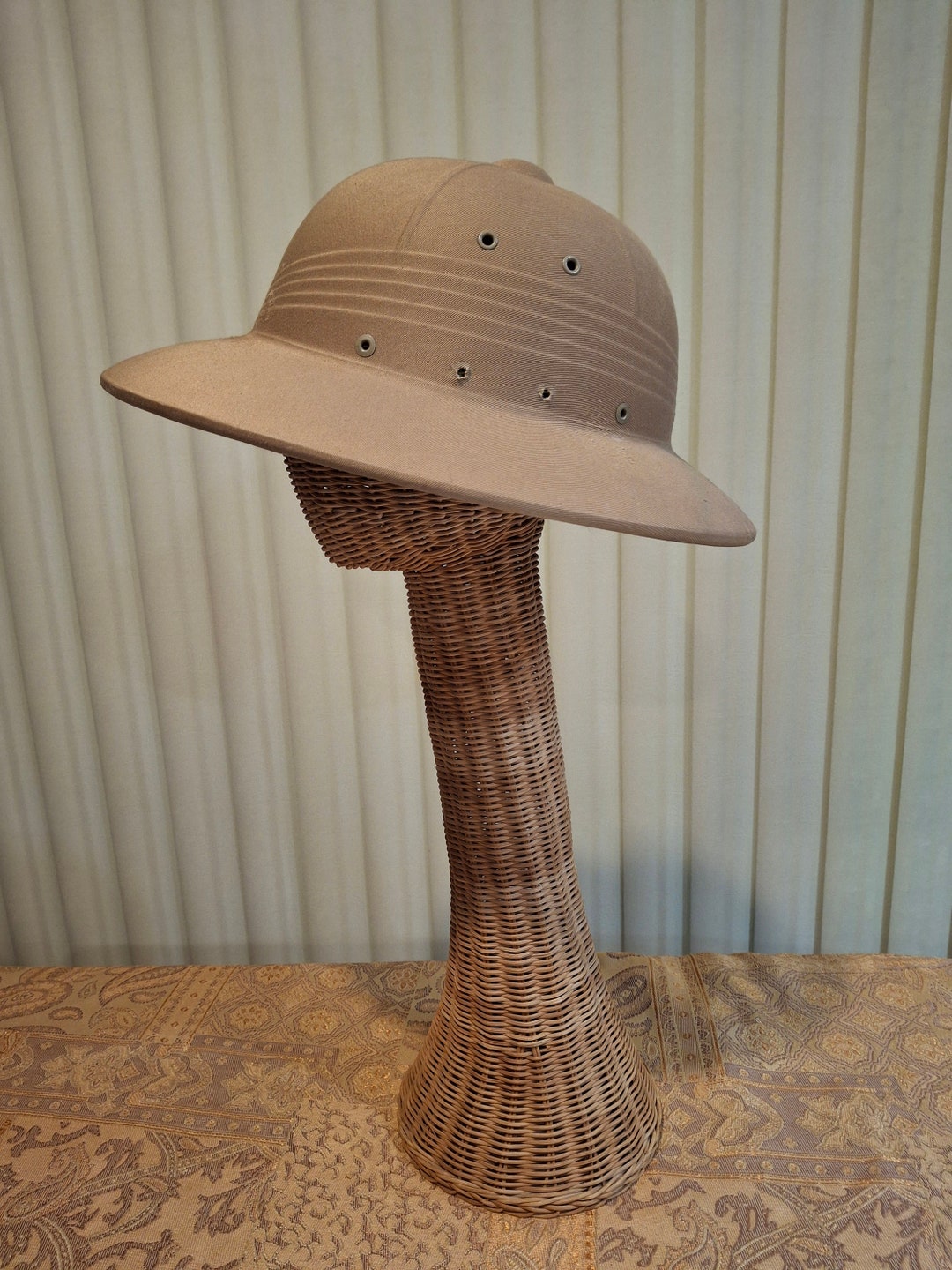 Vintage Vietnam Era Jungle Hat Safari Style Helmet Sunrigid Fibre DSA ...