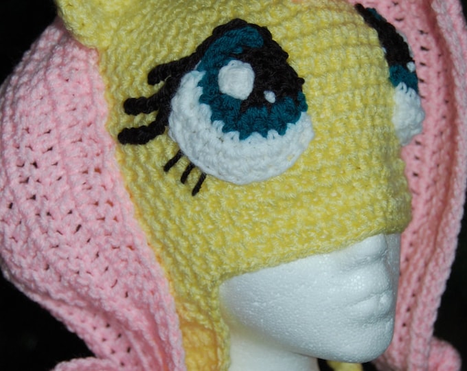 Fluttershy My Little Pony Crochet Beanie Hat - Etsy