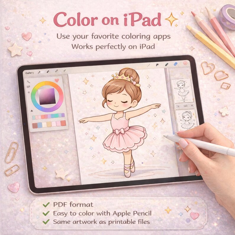 Ballerina Coloring Pages for Kids | Ballet Dancer Activity Book (12 ...