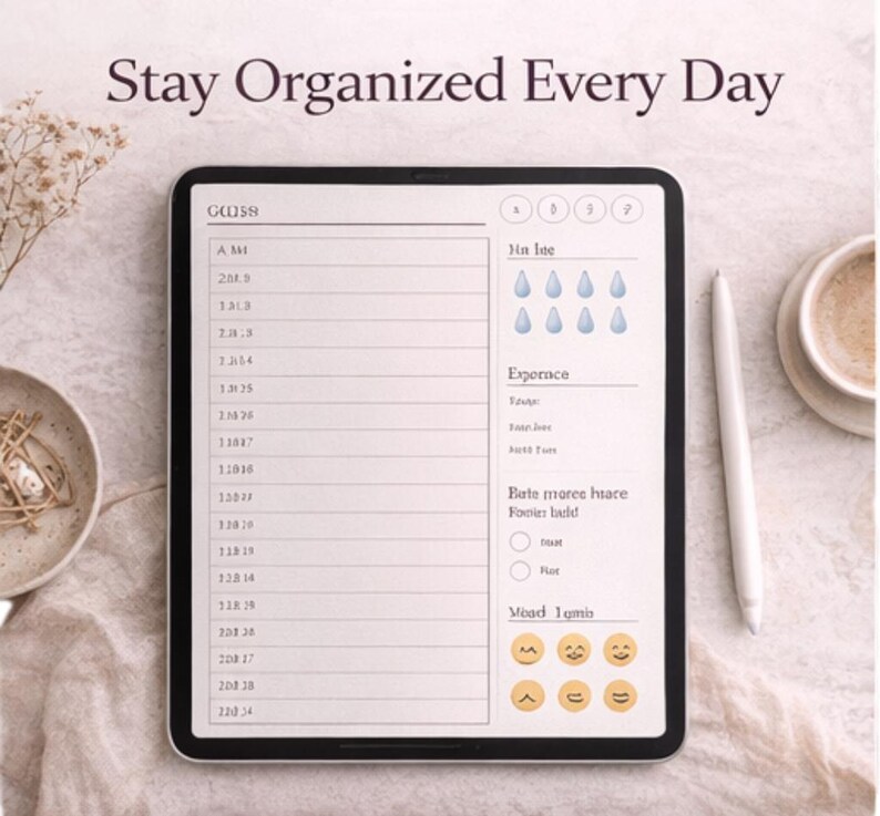 Minimal Botanical Digital Planner | Daily, Weekly, Monthly (digital ...