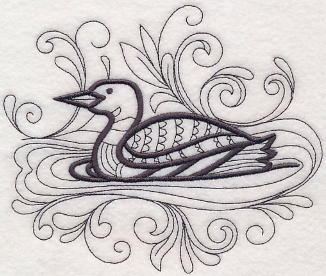 Custom Embroidered Loon Sweatshirt S-2XL Shirt - Etsy