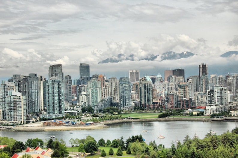 Vancouver City Skyline Landscape - Fine Art Photography - 8x12 ...