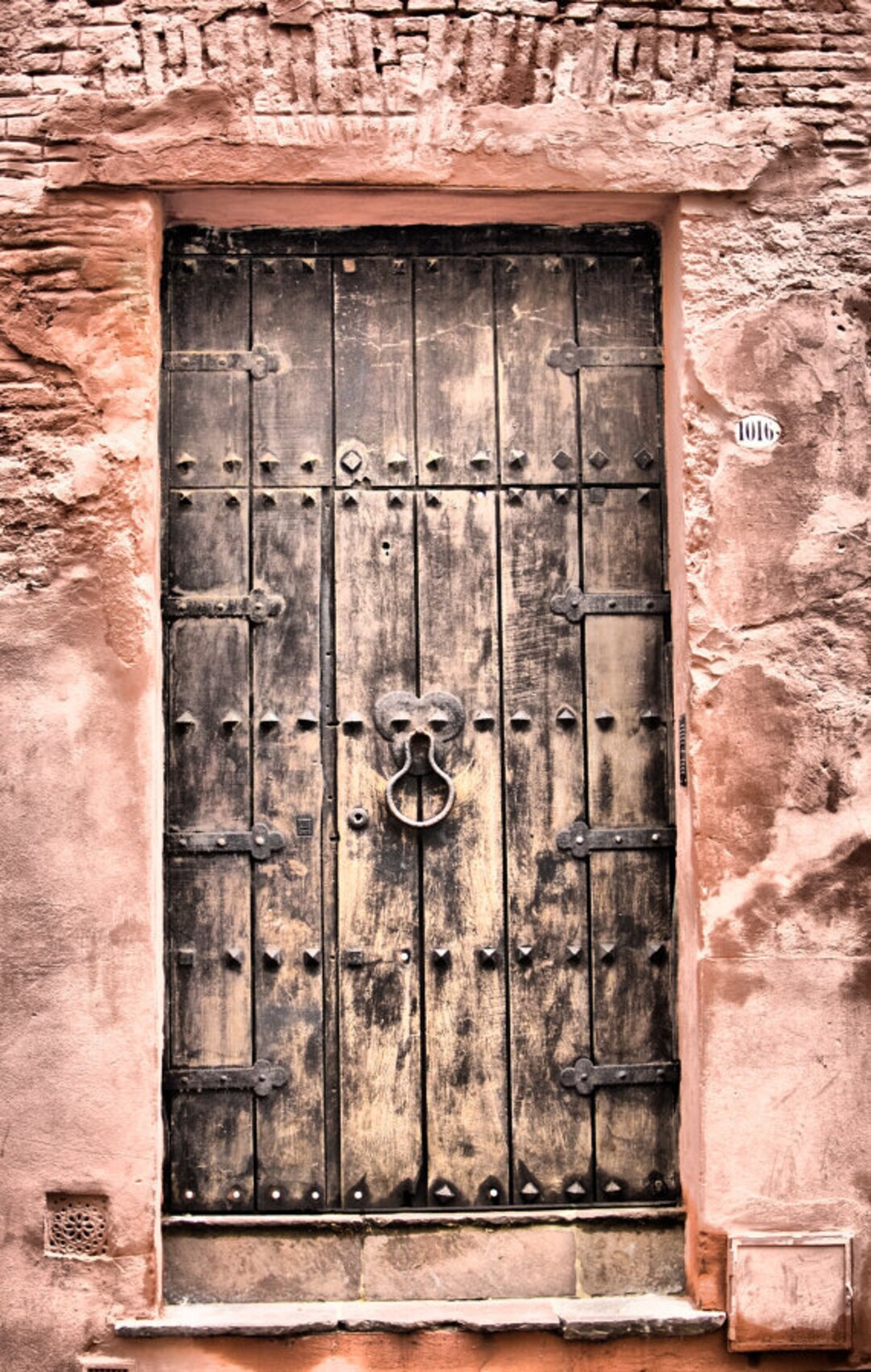 Buenos Aires Medieval Door With Red Walls - Fine Art Photography Print ...