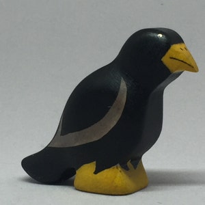 Toy Bird Raven Black Colourful Size: 6,0x5,0x1,7 Cm (bxhxs) Approx. 13 ...