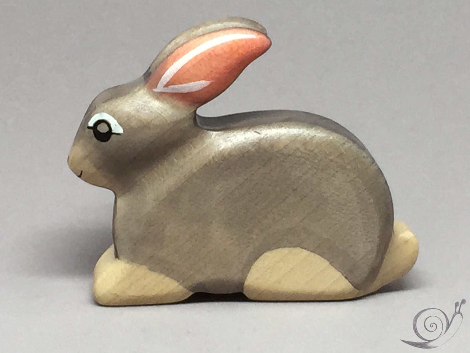 Toy Rabbit Wooden Sitting Grey - Easter Bunny Size: 7,0 X 5,5 X 2,0 Cm ...