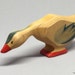 Toy Goose Wooden - Head Down - With Blue Wings Size: 11,0 X 3,5 X 2,2 ...