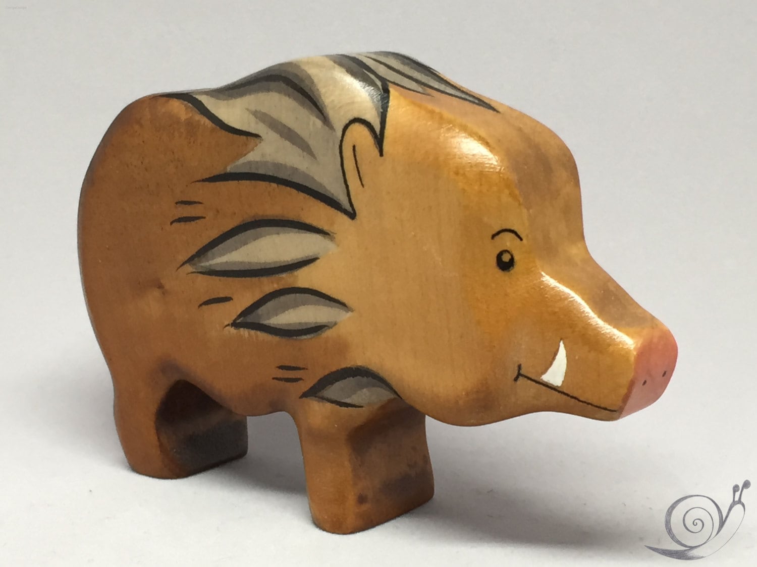 Toy wild boar wooden brown Size: 110 x 7 x 26 cm bxhxs | Etsy