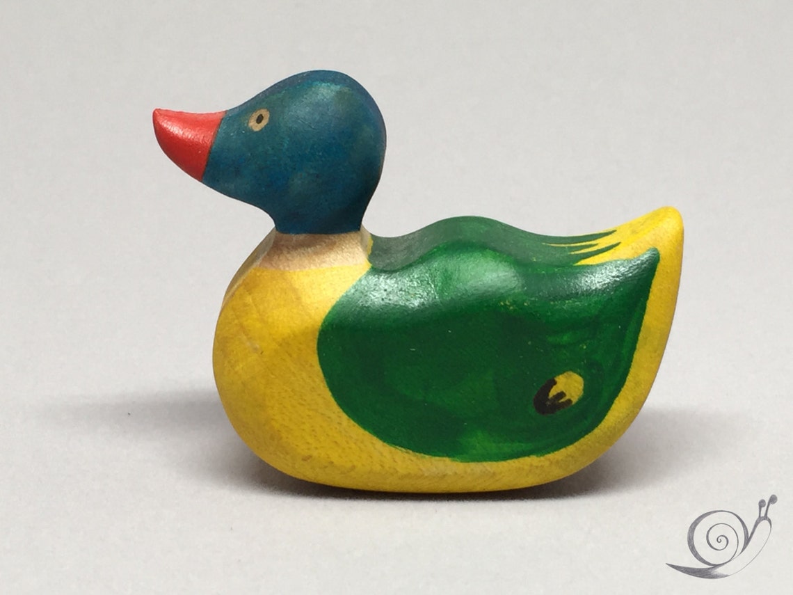 Toy Duck Wooden Colourful Green Blue Red Size: 55 X45 X 20 | Etsy
