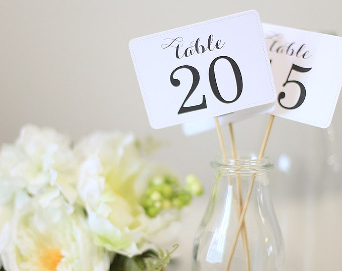 Table Numbers Wedding Shabby Chic - Etsy