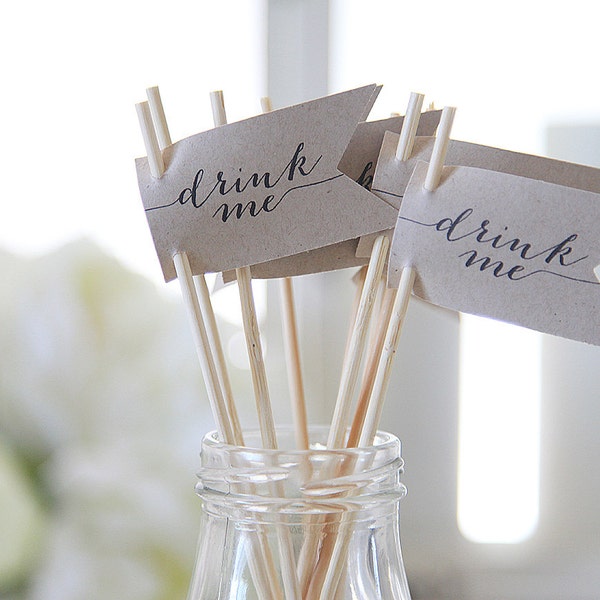 Drink Flags - Etsy