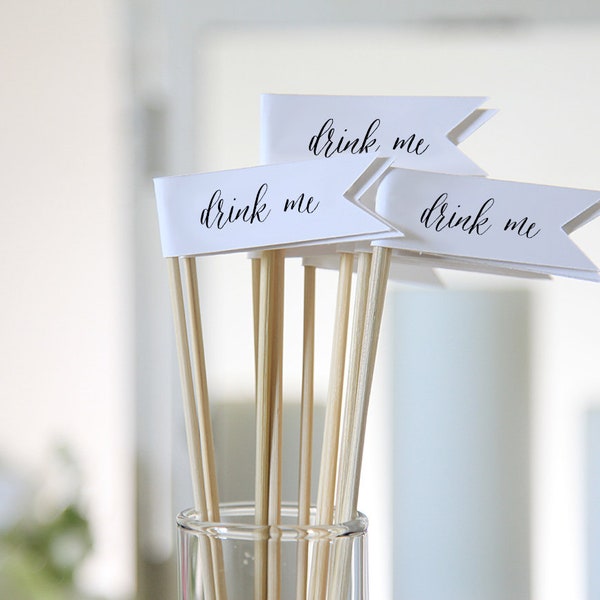 Drink Flags - Etsy