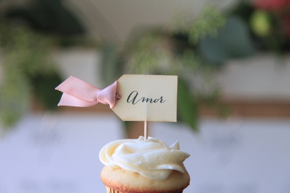 Mini Wedding Cupcake Toppers Custom Cupcake Toppers & Cupcake
