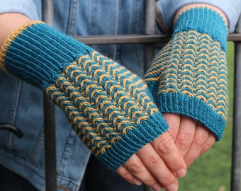 Knitting Pattern PDF Trigger Finger Mittens for Men and - Etsy