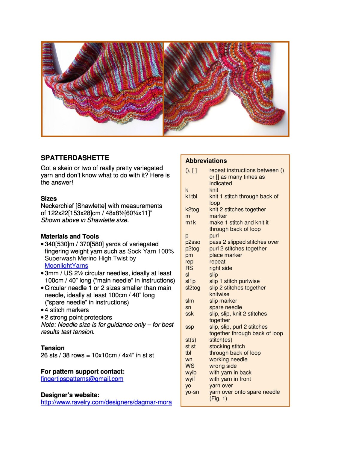 Spatterdashette (PDF Knitting Pattern) - Etsy