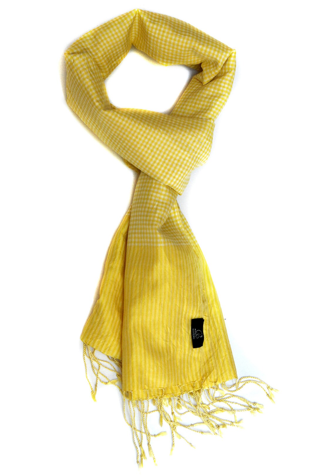 The Traditionelle Khmer Krama in Yellow – 100% Silk Scharf Natural Dye ...