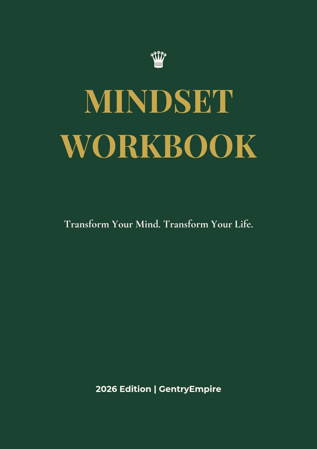 Mindset Workbook Printable 2026 | Limiting Beliefs | Daily Affirmations ...