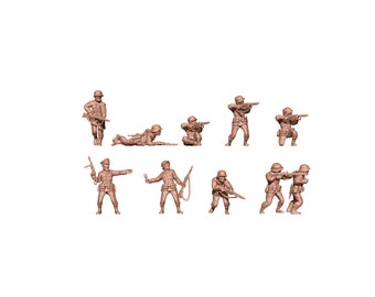 Stl File 28mm Wwii Infantry - Etsy