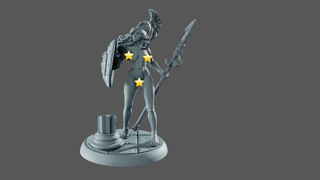 75mm Fantasy Miniature Greek Goddess 3 3d Resin Printed - Etsy