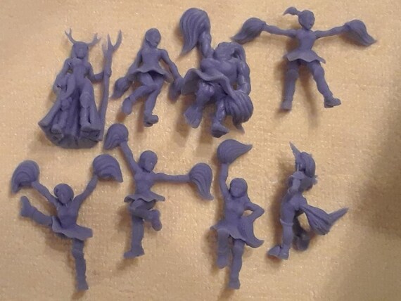28/30mm Fantasy Miniature Female Cheerleaders Plus 3d Resin - Etsy