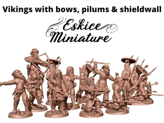 28mm Resin Miniatures Viking Group3 3d Printed - Etsy