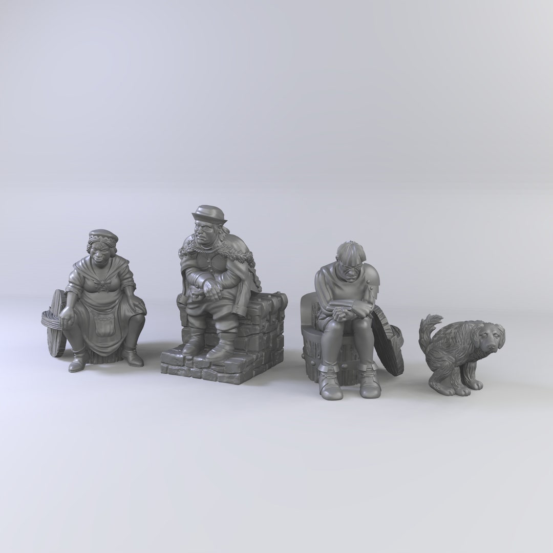 28/30mm Fantasy Miniature Figures Toilet Time 3d Resin Printed - Etsy