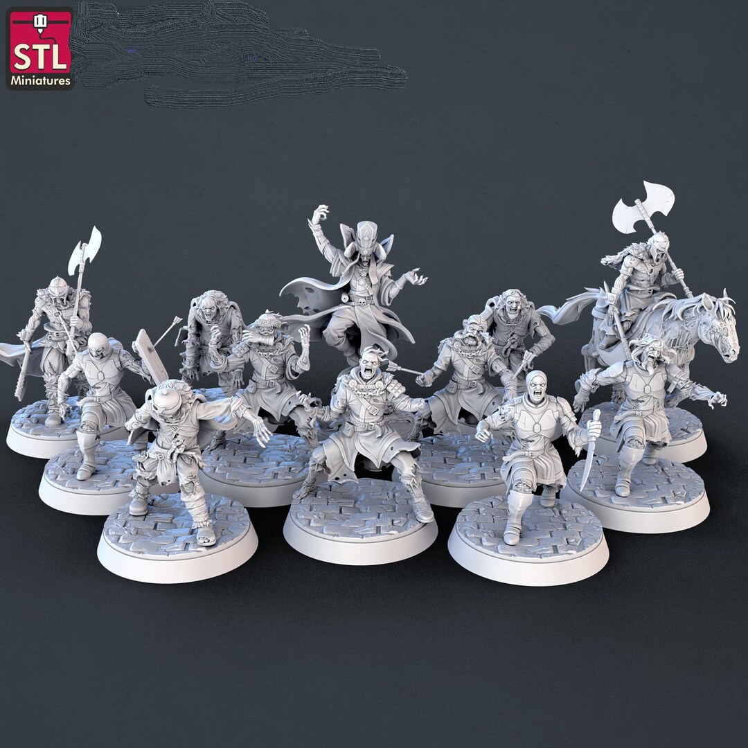 28/30mm Fantasy Undead Set2 3d Resin Printed - Etsy