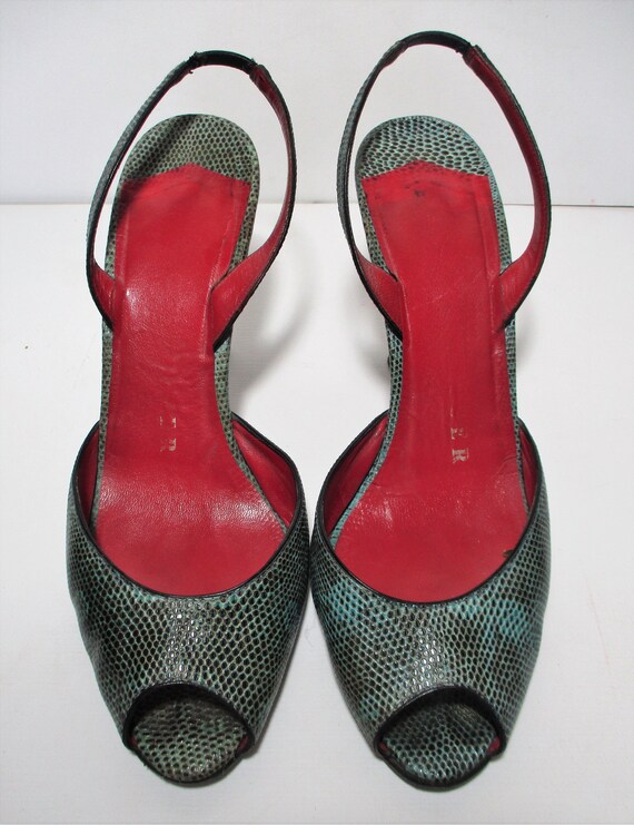 Slingback Shoes, Vintage 90s Walter Steiger, D'Orsay … - Gem