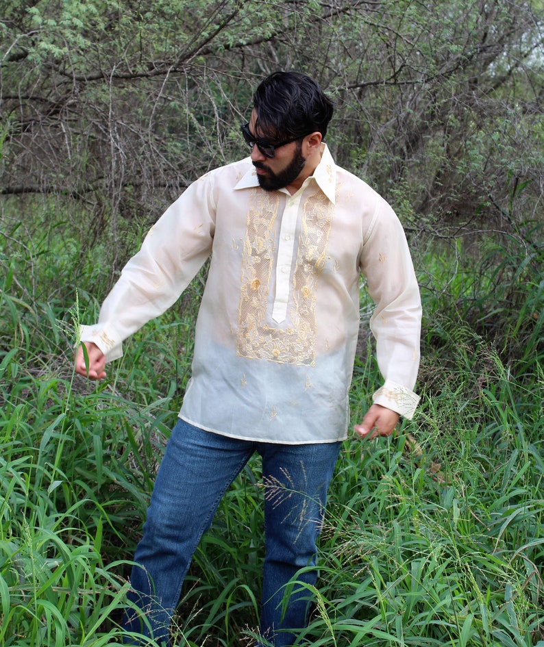 Vintage Tesoros Barong Tagalog Traditional Filipino Etsy