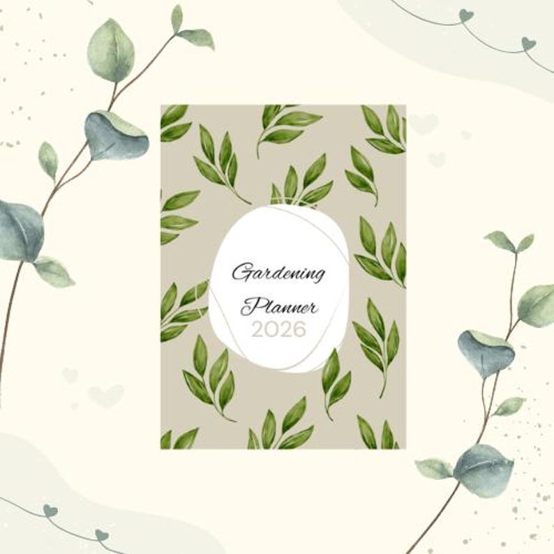 Editable Garden Planner 2026 | Printable Gardening Journal, Organizer ...