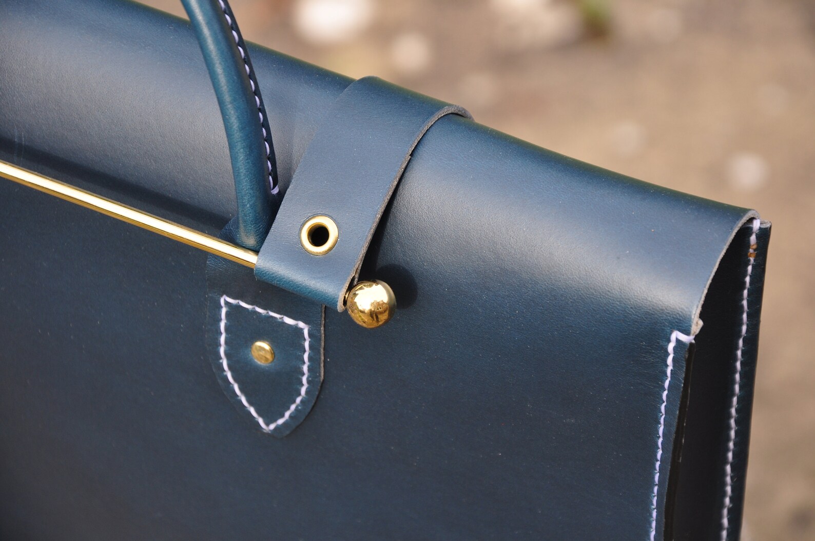 Traditional handmade leather sheet music bag or laptop case | Etsy