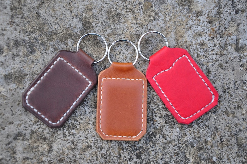 Hand-made Leather Keyring - Etsy