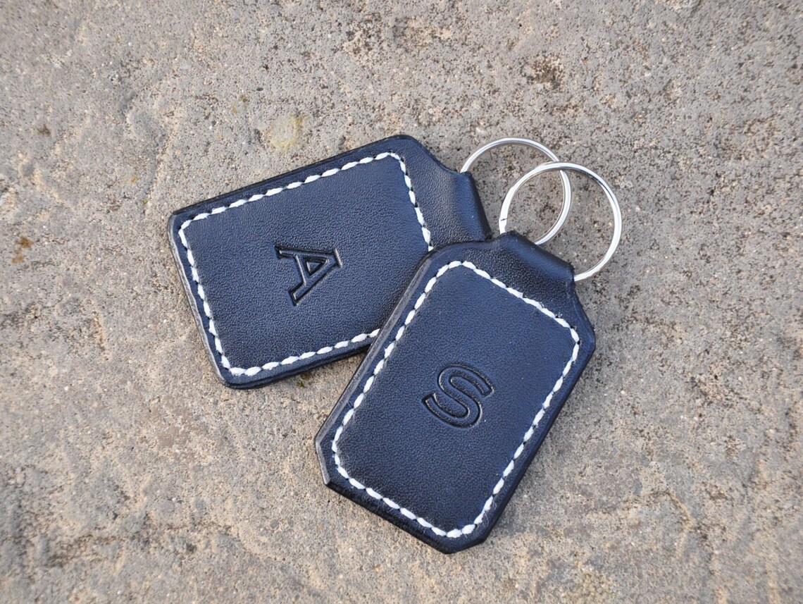 Hand-made Leather Keyring - Etsy
