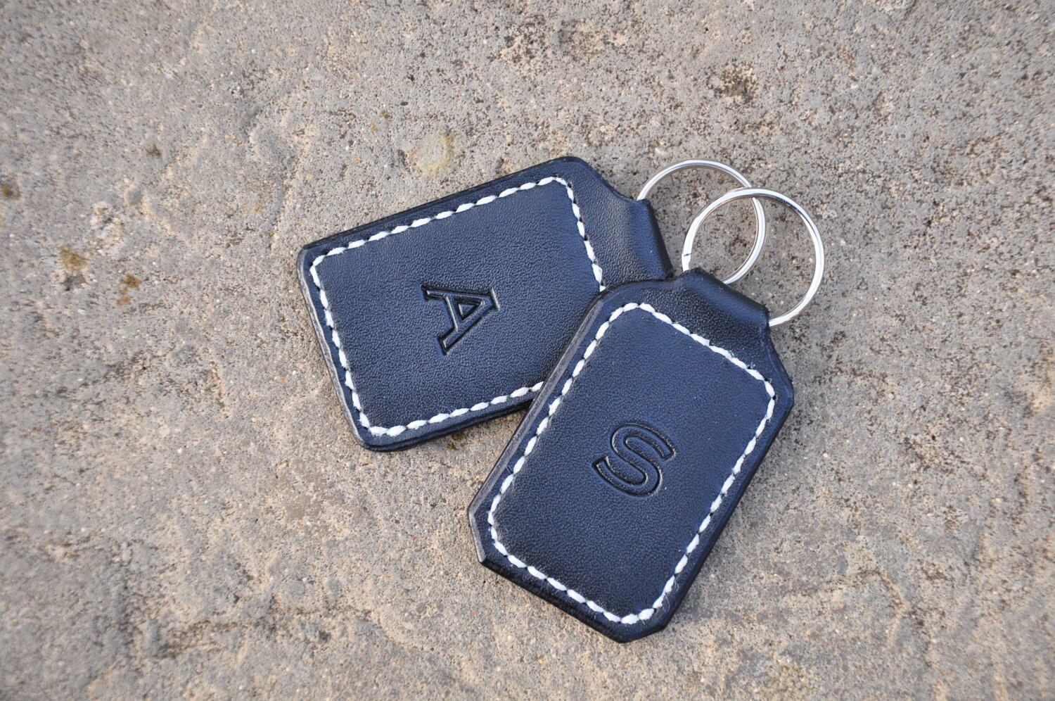 Hand-made Leather Keyring | Etsy