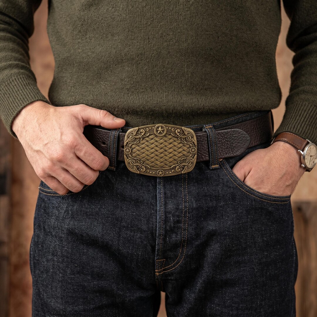 Western Cowboy Retro Metal Belt Buckle, Vintage Belt Buckles ...