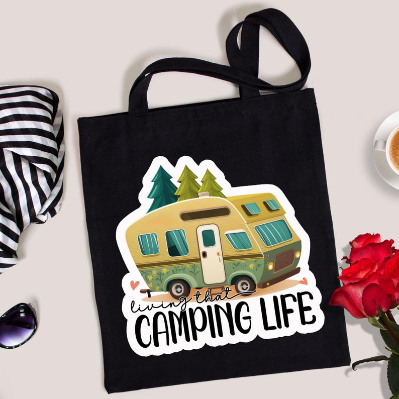 Camping Sticker Bundle | Outdoor Adventure Stickers | Camp Life PNG ...