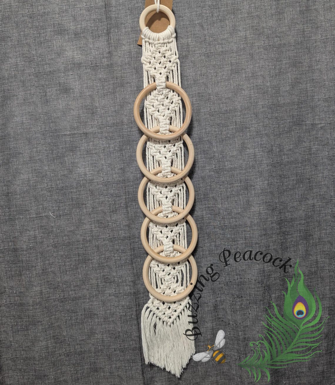 Macramé Scarf Organizer | Boho Wall Hanging Scarf Holder - Etsy