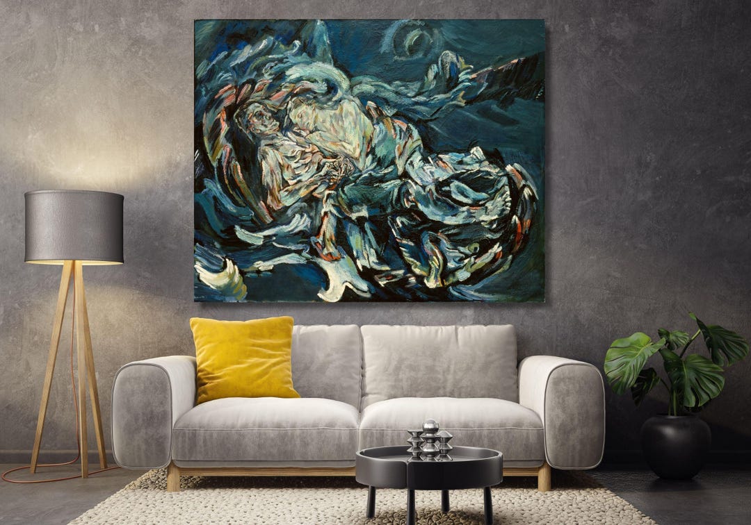 Oskar Kokoschka 'bride of the Wind' Quality Art Print Ready to Hang ...