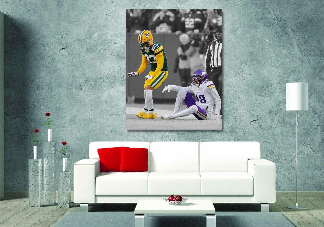 Obra de arte em tela 'Griddy' de Jaire Alexander: Presente para fã do ...