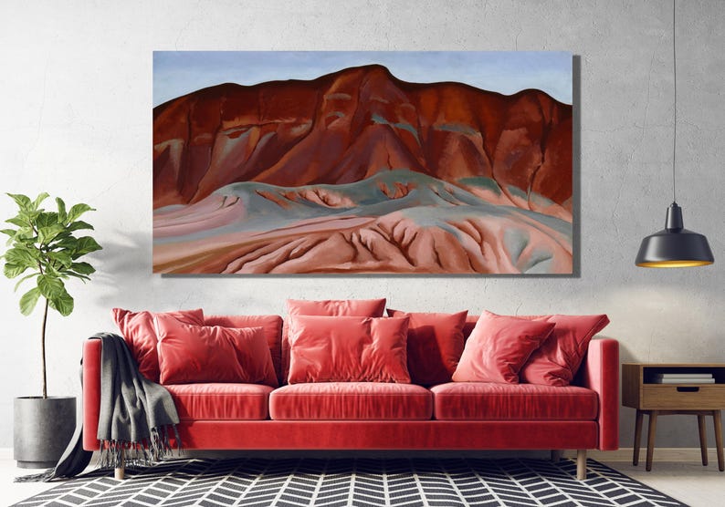 Purple Hills, de Georgia O'Keeffe, tela impressa pronta para pendurar ...
