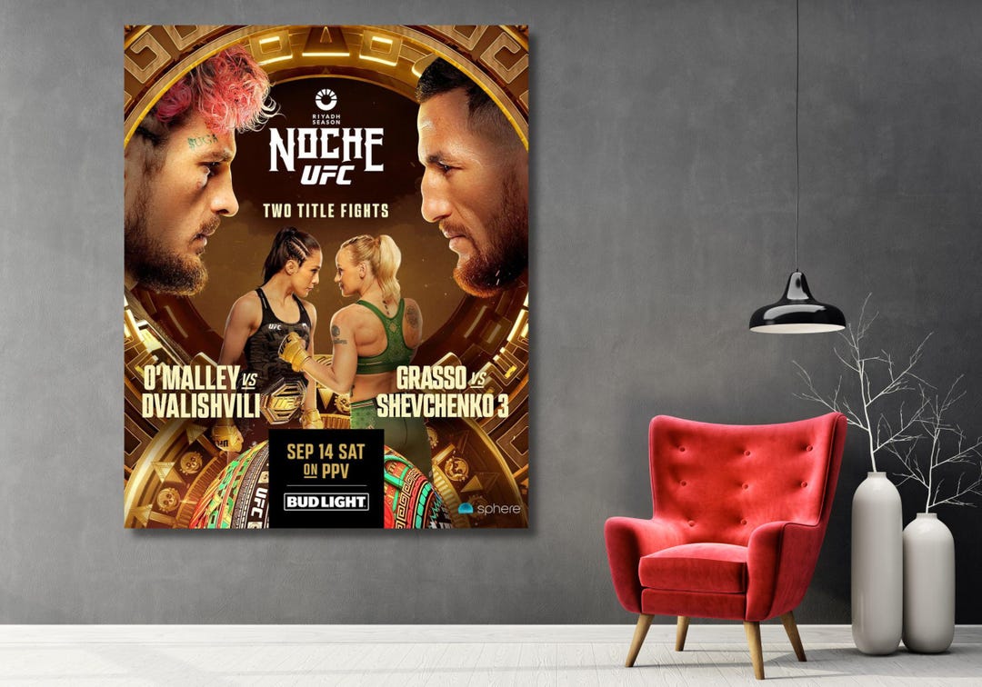Cartaz do UFC 306: O'Malley x Dvalishvili, luta contra Shevchenko ...